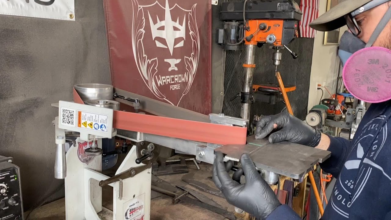 Using Small Wheels on a KMG-TX Grinder to Shape Steel - YouTube