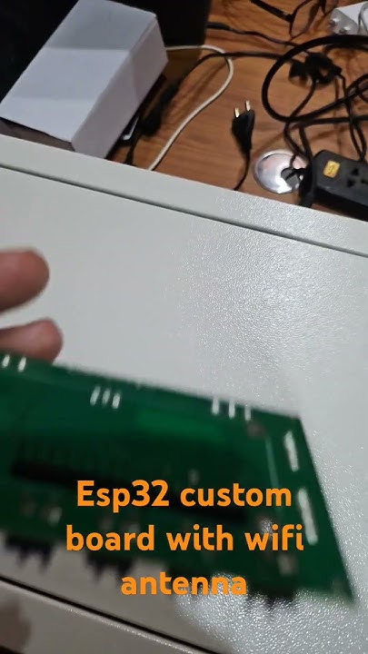 Esp32 Custom pcb board with wifi antenna #meroproject #electronics # ...