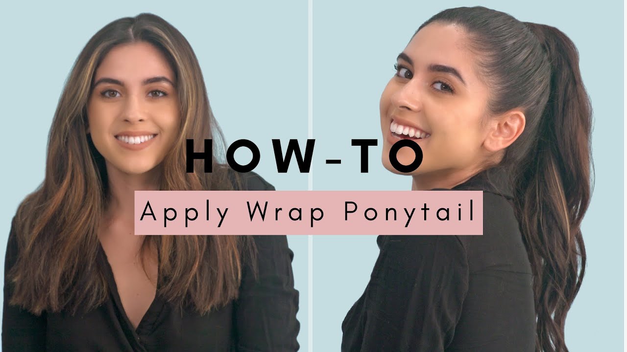 How-to Apply a Ponytail Extension by The Hair Shop - YouTube