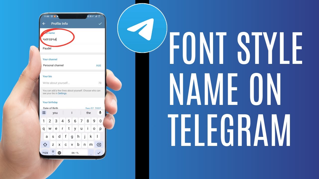 How to Font Style Name on Telegram | Make Telegram Name Stylish - YouTube