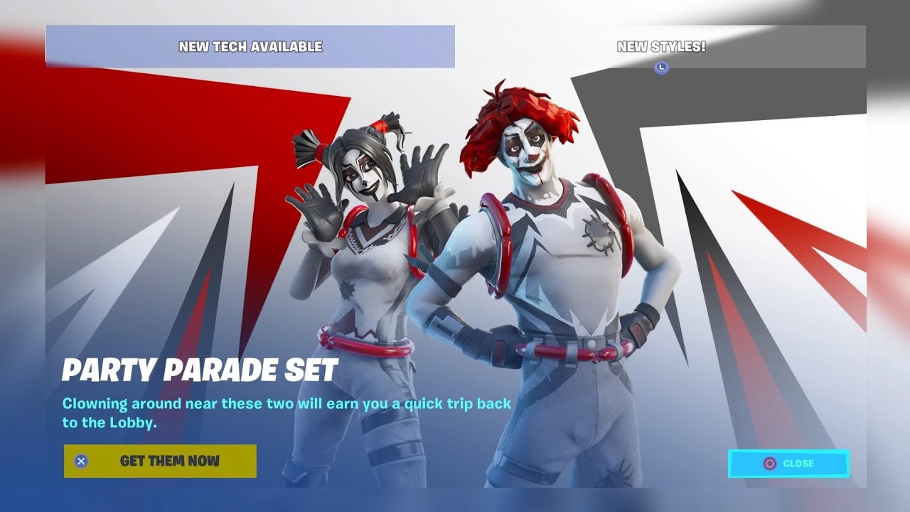 Fortnite The Party Parade Skins are back in the item shop - YouTube