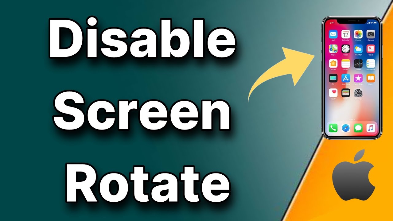 How to turn off screen rotate in iPhone - YouTube
