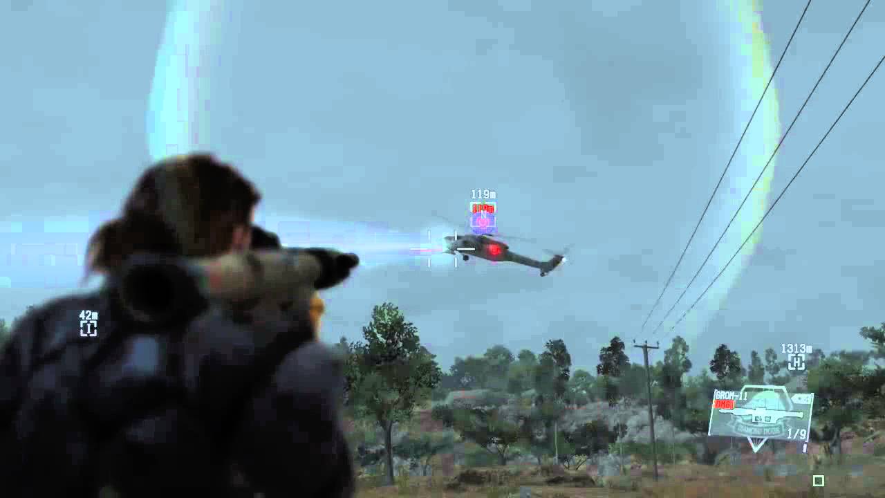 MGSV Action movie style chopper takedown (mgs5) - YouTube