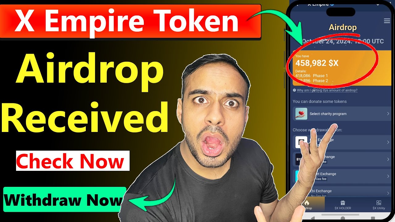 X Empire Airdrop Tokens Received ho Chuke hai Janiye Apko Kitna Paisa Milla hai? 😮 - YouTube