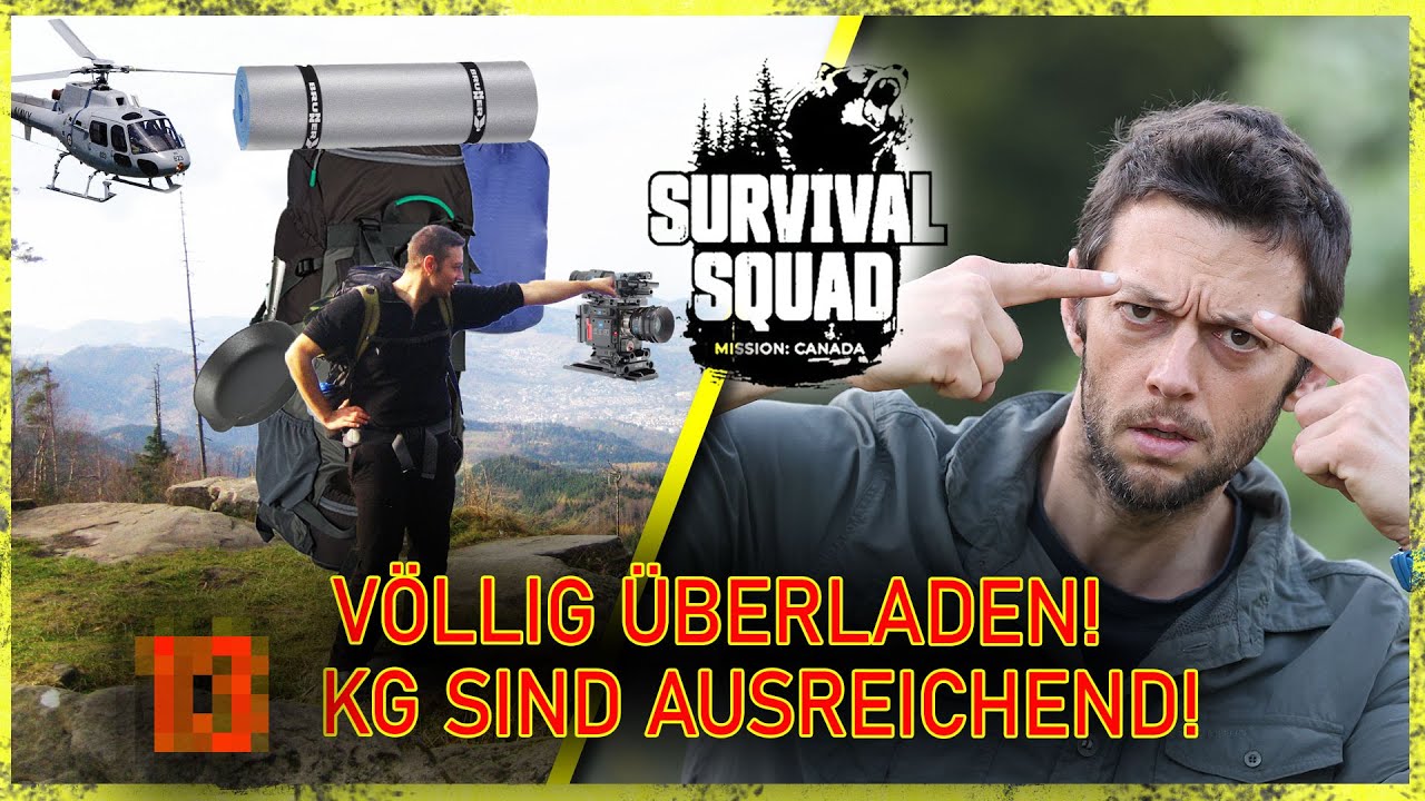 SURVIVALGEAR, das du für 300 km SURVIVALSQUAD wirklich brauchst! (das ist mehr als nötig) - YouTube