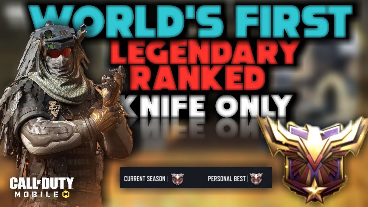 I Got Legendary Rank With Knives Only in season 3 (Ranked Handcam ...