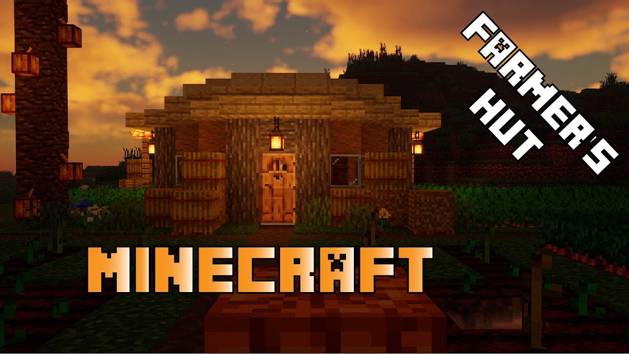 😋 HOW TO BUILD A WONDERFUL FARMER'S HUT? | MINECRAFT 1.18.1 - YouTube