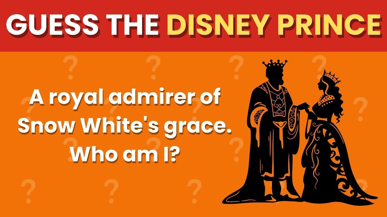 Guess the Disney Prince: A Magical Riddle Quiz Adventure | Disney ...