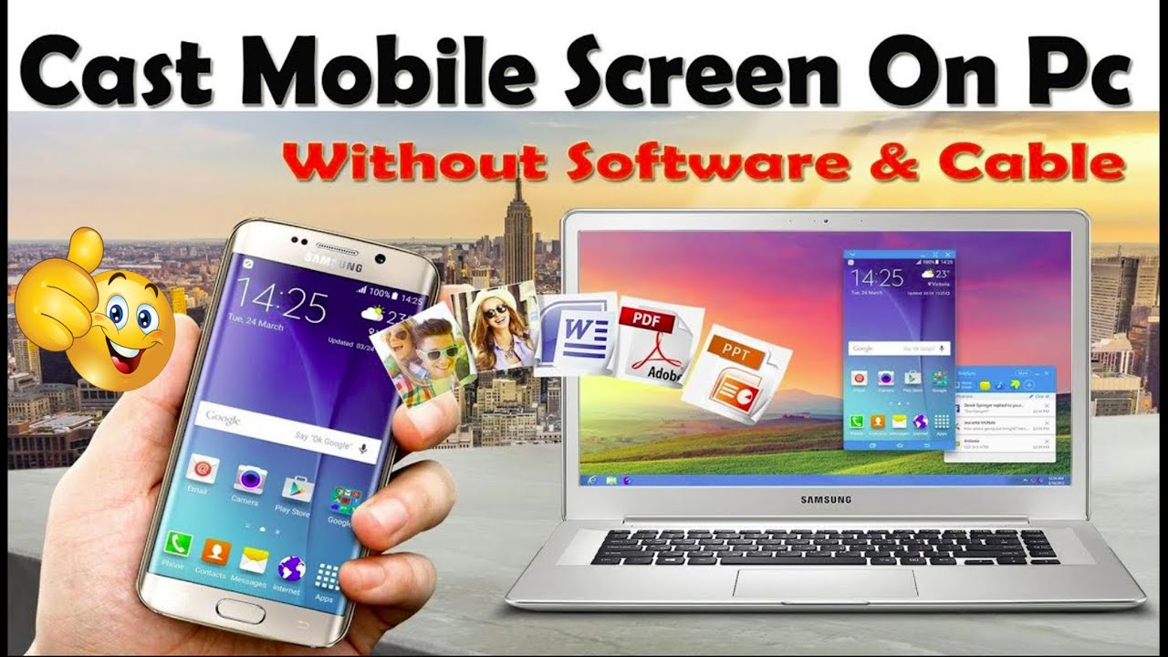 How To Cast Mobile Screen On Pc Without Cable & Software |Mobile Screen ...