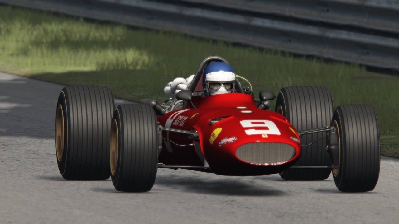 THE OLD MONZA OVAL! 1967 Ferrari 312 At 1966 Monza Hotlaps: Ferrari ...