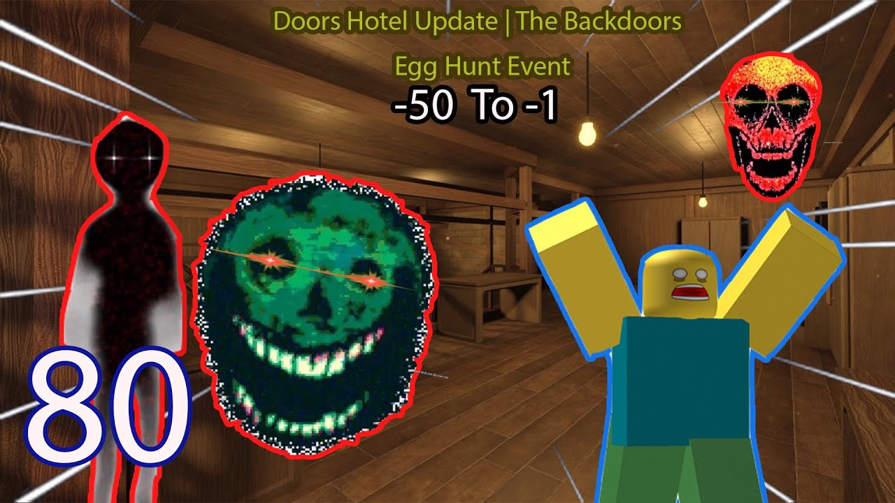 Roblox Gameplay #80 Doors Hotel Update [The Backdoors] | -50 To -1 ...