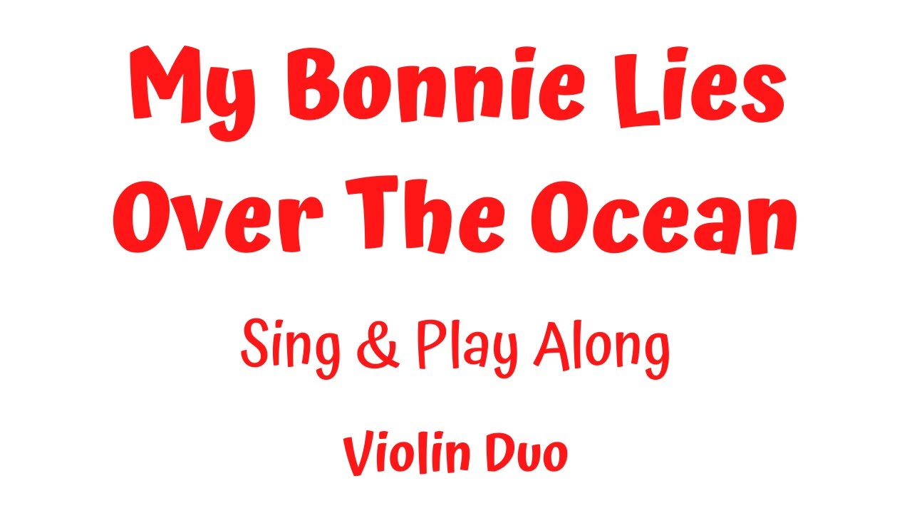 💖 MY BONNIE LIES OVER THE OCEAN 🌊 𝓛𝑰𝓥𝑬 𝓥𝑰𝓞𝓛𝑰𝓝 𝓓𝓤𝑬𝑻🎻🎻 with a music sheet ...