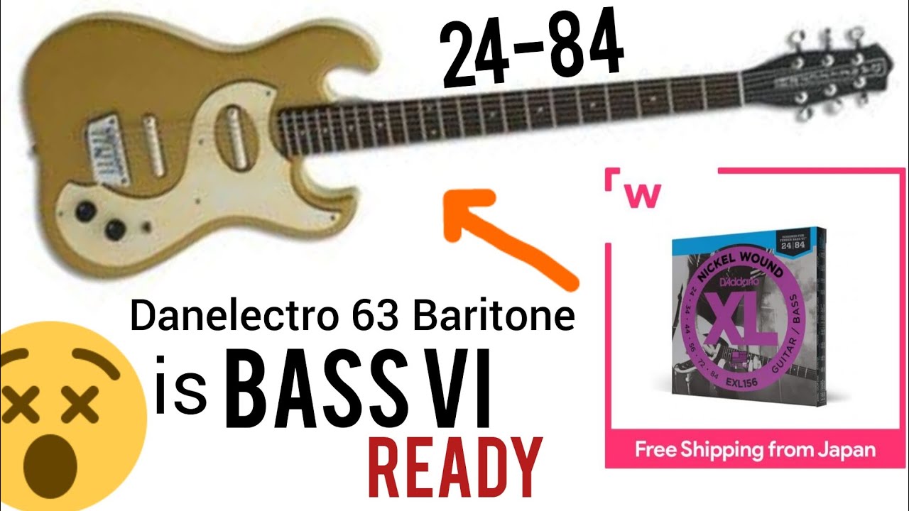 Dano 63 Baritone to Bass VI Conversion - YouTube