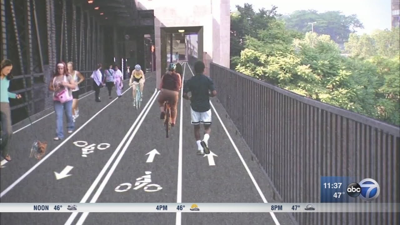 Navy Pier Flyover Project construction continues - YouTube