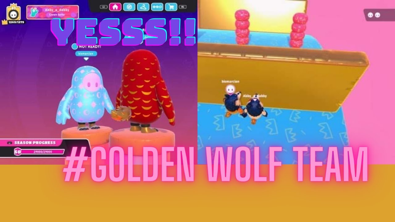8 Year Old Gets FALL GUYS GOLDEN WOLF BOTTOM!!!🤯 - YouTube