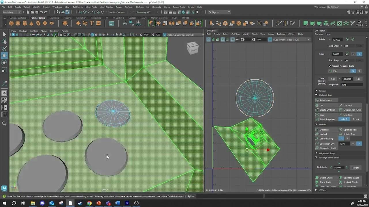 Planar Projection - Maya - YouTube