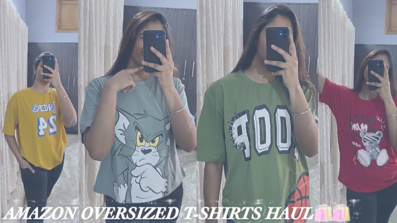 *AMAZON OVERSIZED T-SHIRTS HAUL || STARTING FROM JUST ₹.314/- || FOR ...