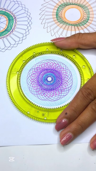 Creating Spirograph Art in Seconds! Satisfying to Watch!🎨🌈#ArtTime #Spirograph #shorts - YouTube
