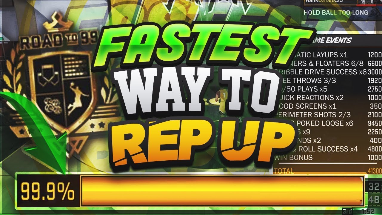 GUARANTEED FASTEST WAY TO REP UP IN NBA 2K18 • HOW TO BE THE 1st 99 ...