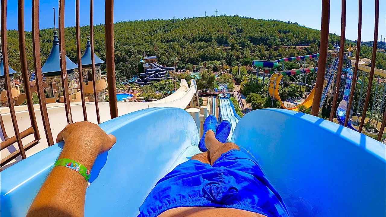 The Screamer Water Slide at Aqua Fantasy - YouTube