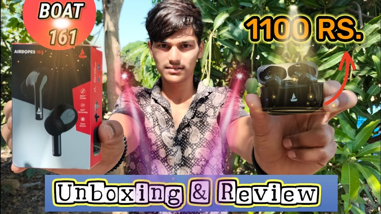 Boat Airdopes 161 Unboxing & Review 🔥 ।। Best Wireless Earbuds Under ...