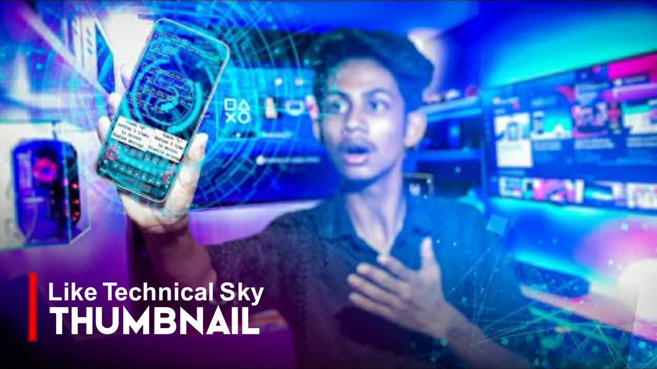 How To Create Thumbnail Like @technicalsky | Technical Sky Thumbnail ...
