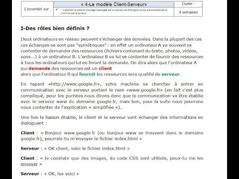 Modèle Client Serveur - YouTube