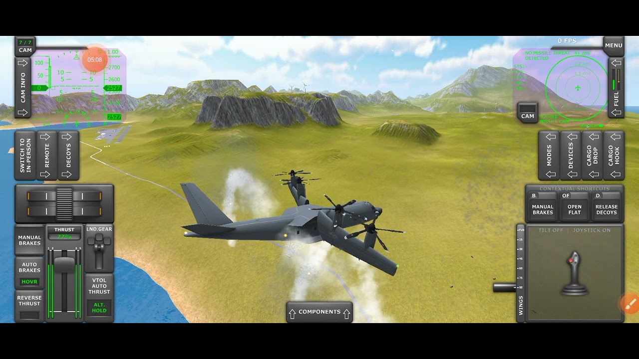 Olha eu jogando turboprop flight simulator com MV40 avião VTOL militar🚁 ...