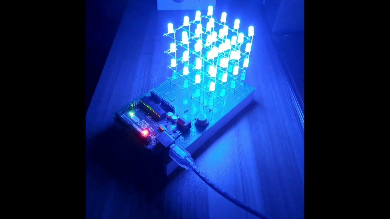 Cubo Led de 4x4x4 con Arduino. - YouTube