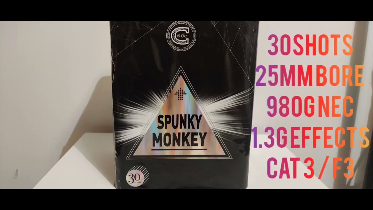 Celtic Fireworks - Spunky Monkey - UK Landed Footage 2022 - YouTube