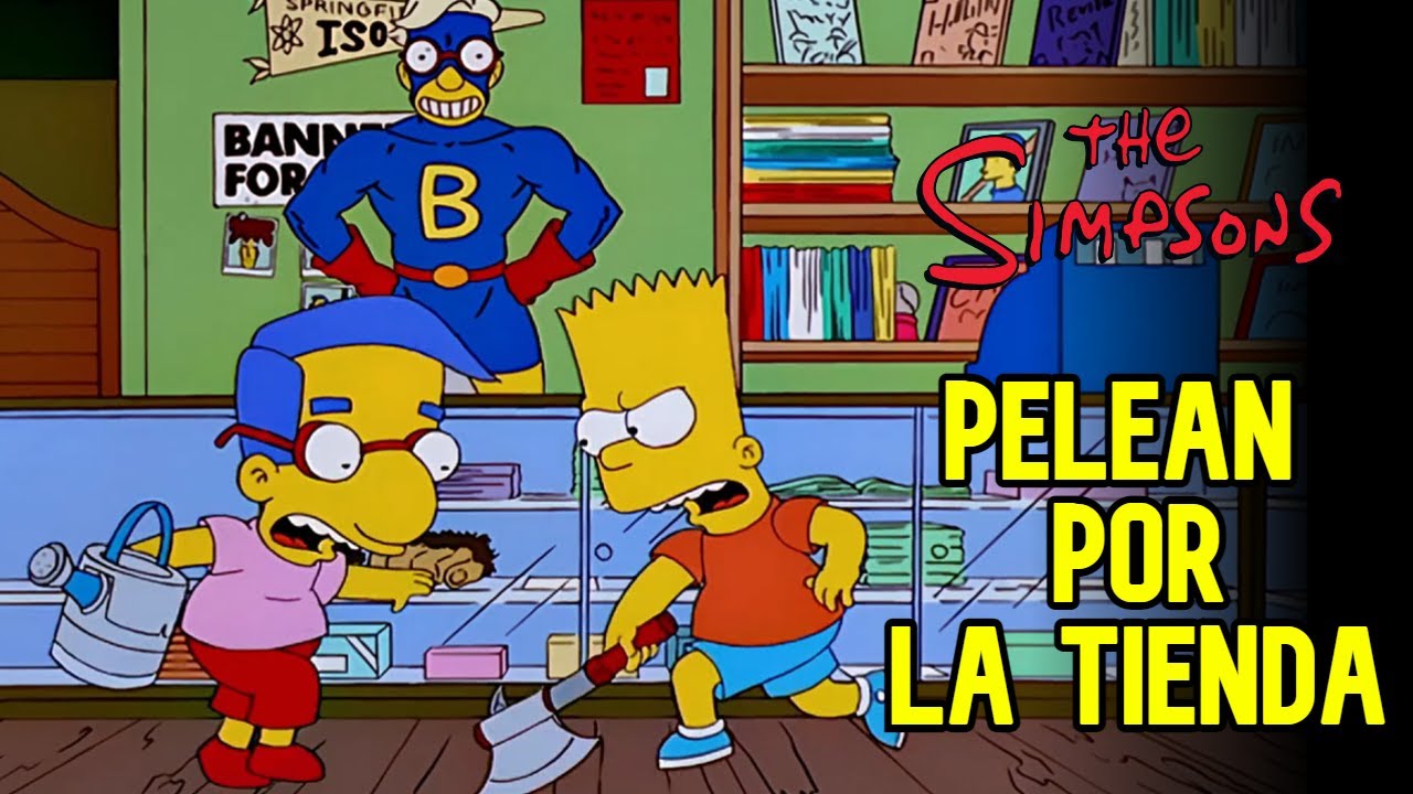 Bart y Milhouse Dueños de la tienda de Comics Capitulo Los Simpsons ...