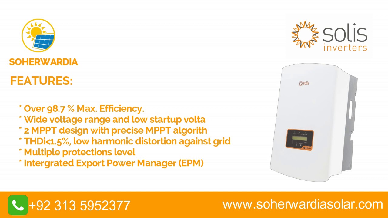 Solis On Grid Solar Inverter, 5kw to 50 KW, - YouTube