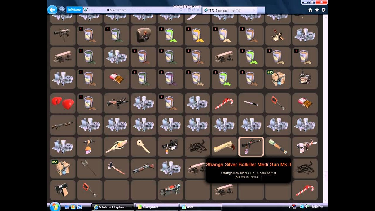 Name This Song Free TF2 Silver Botkiller Medi Gun MKII Closed - YouTube