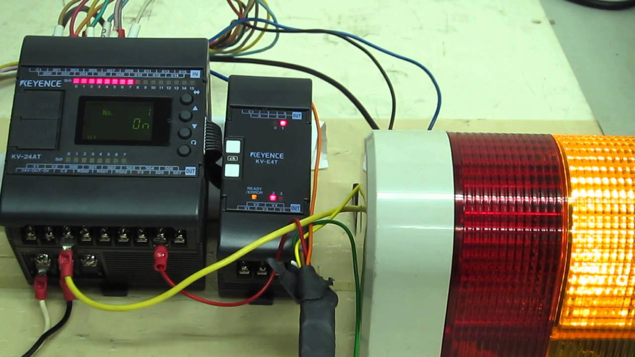 KEYENCE KV-24AT Micro PLC(kV series) 動作確認 - YouTube