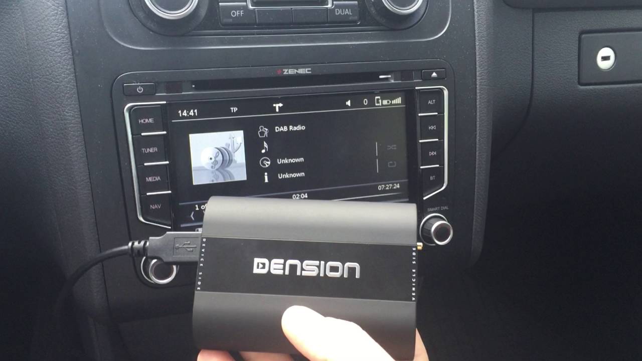 Dension DAB+ rádio pro každé rádio s USB vstupem - YouTube