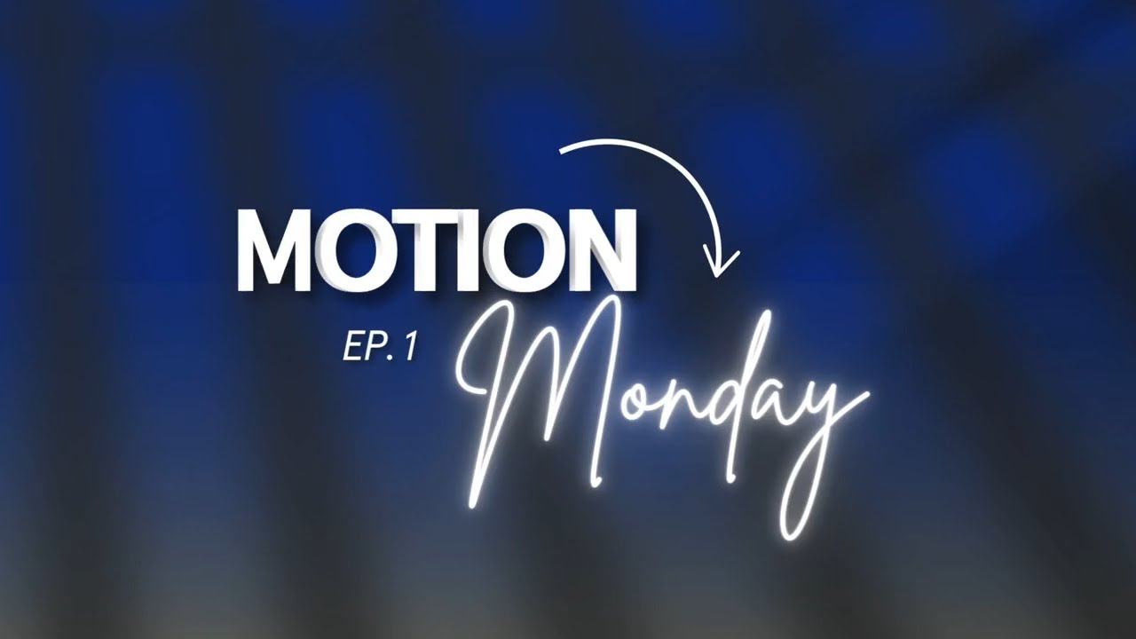 Motion Monday Episode 1: Main Motion - YouTube