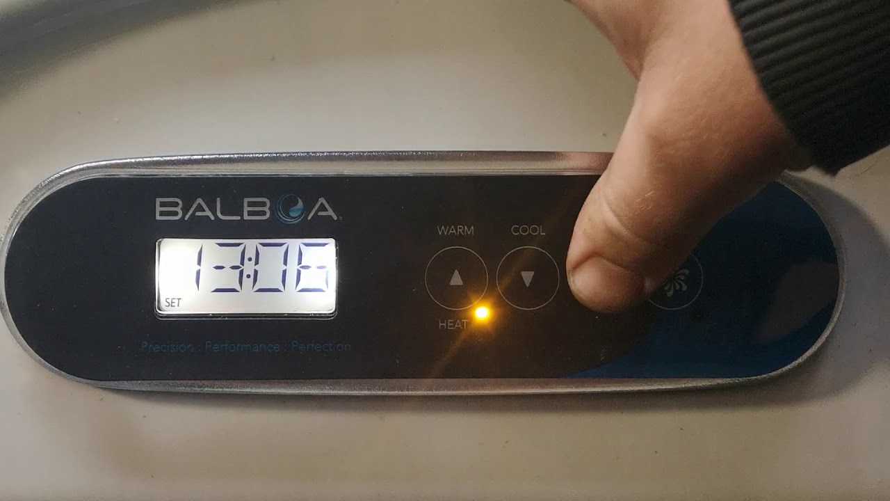 How to set the time on the Balboa TP400 control panel by Hot Tub ...