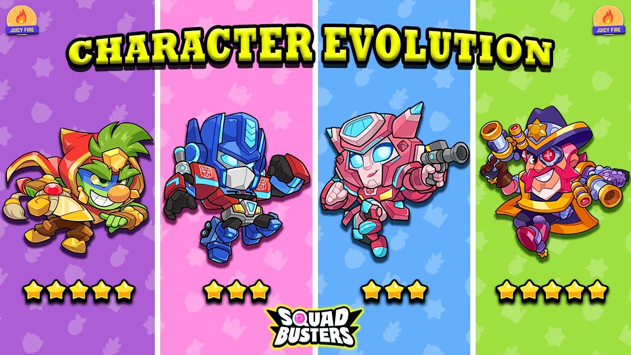 Squad Busters | All Characters Evolution | Transformer & Ultimate ...