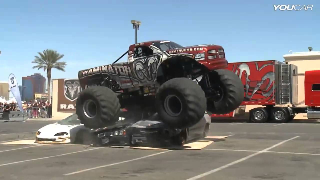 Monster Truck 2 000 HP Ram Raminator ACM awards - YouTube