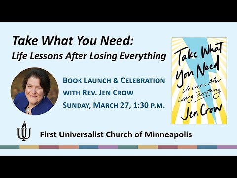 "Take What You Need" Book Launch with Rev. Jen Crow and Rev. Kate ...
