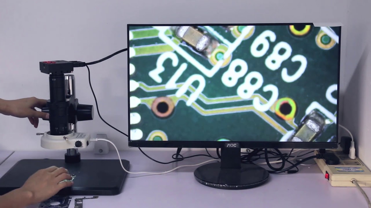 Eakins 16MP HDMI Microscope Camera Detection - YouTube