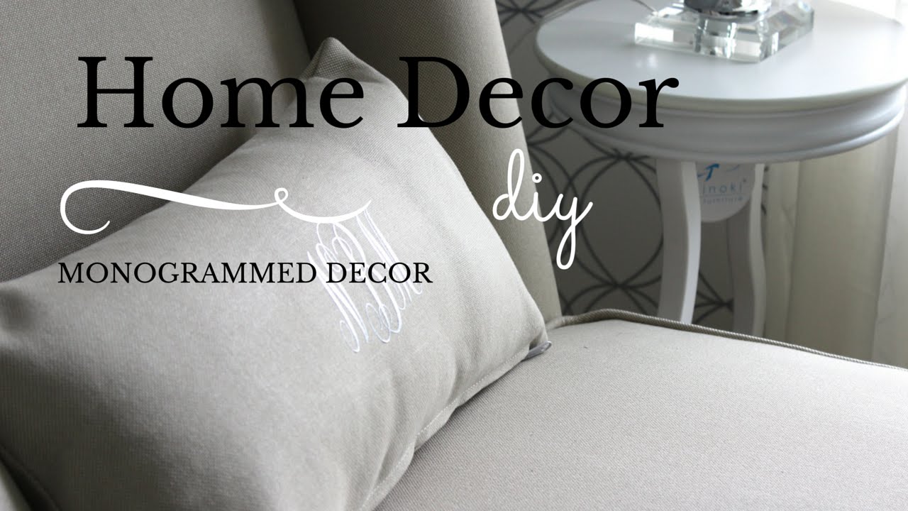 HOME DECOR QUICK TIP: DIY Monogrammed Decor - YouTube