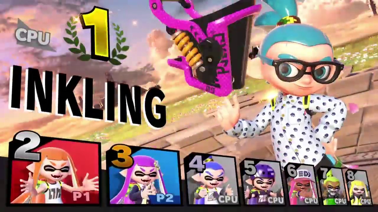 8 Player Battle Royale Inkling Super Smash Bros Ultimate Youtube