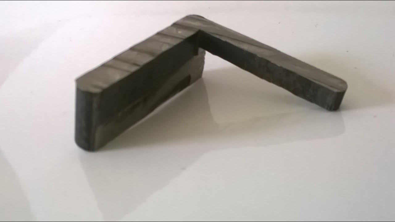 Mini engineers square from steel angle - YouTube
