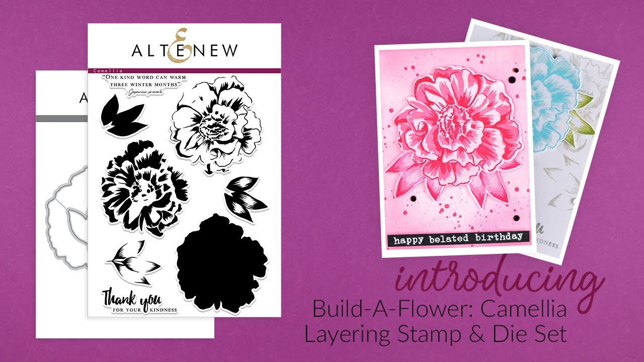 Altenew Stamps Intro - Build-A-Flower: Camellia - YouTube