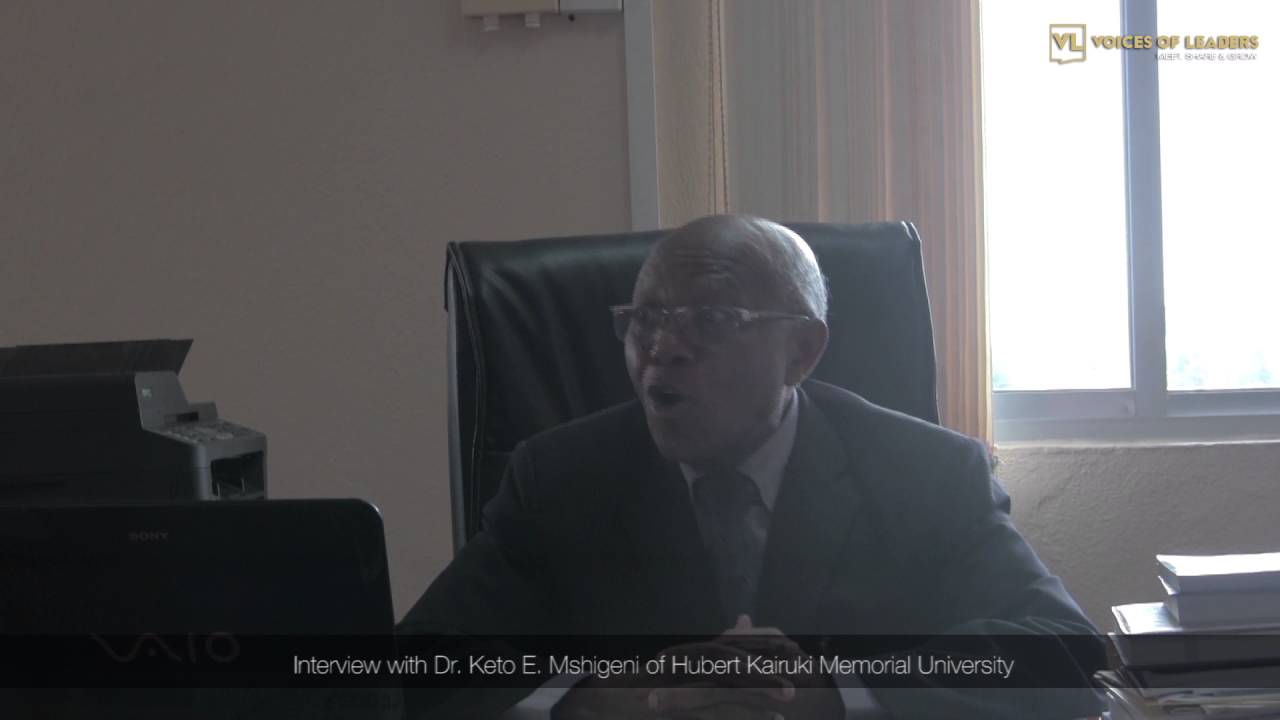 Top executive: Keto E. Mshigeni Professor of Hubert Kairuki University ...