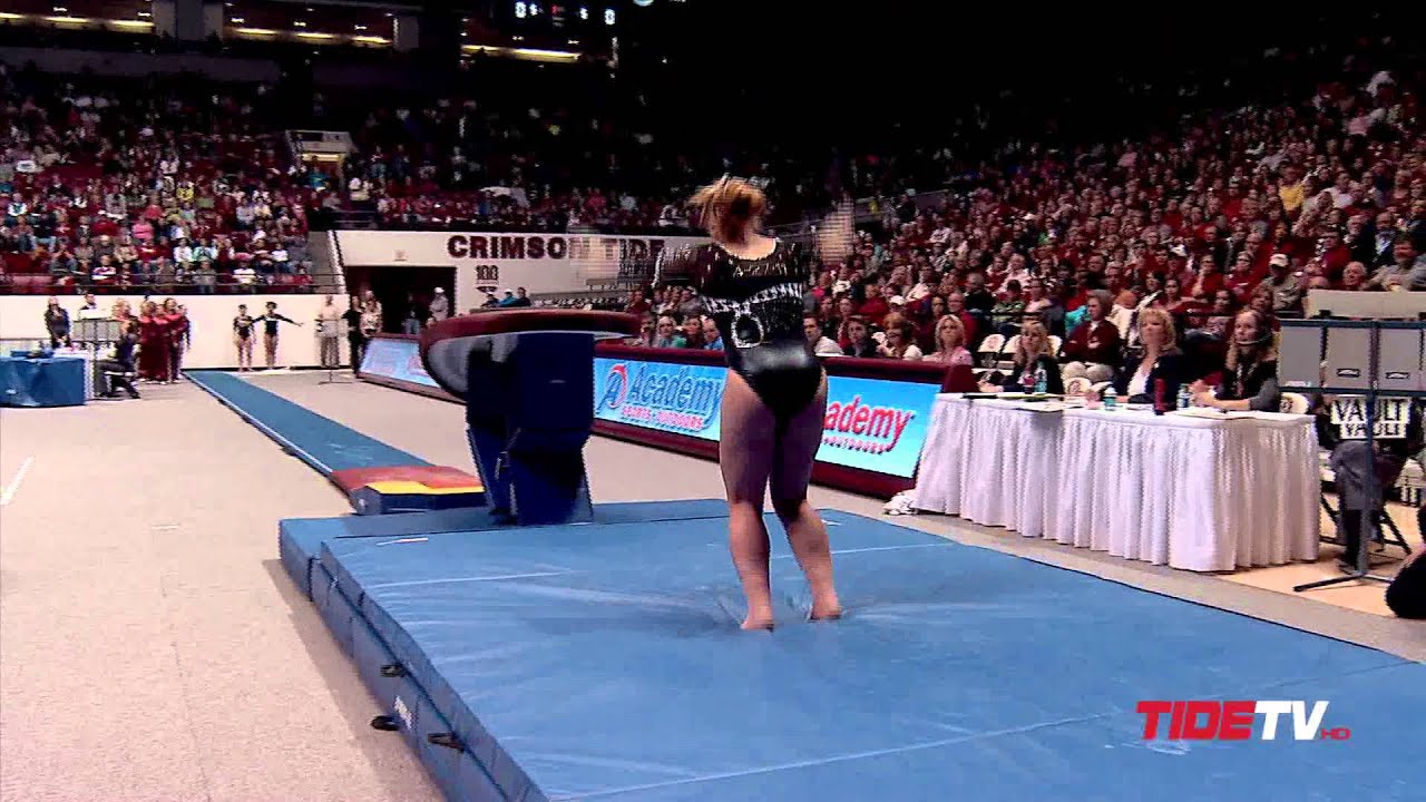 Alabama Gymnastics: Kaitlyn Clark on the Vault vs. UCLA - YouTube