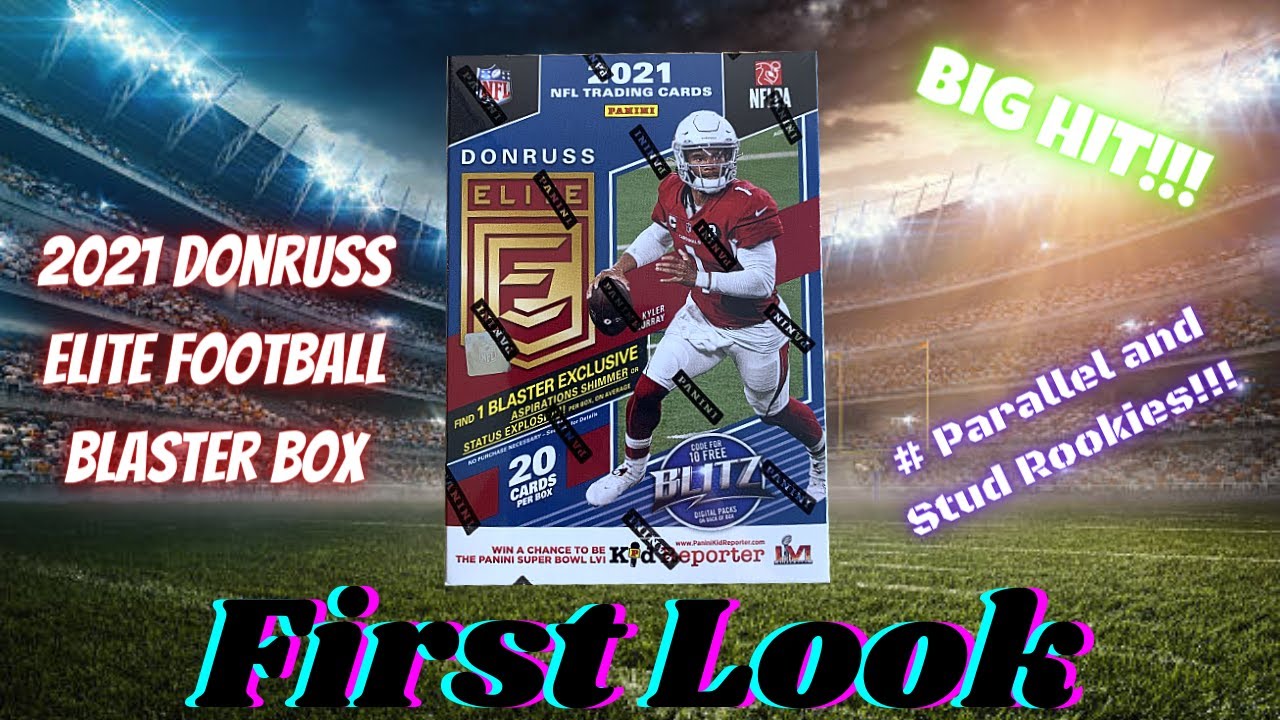 First Look!!!💥2021 Donruss Elite Football Blaster Box💥Big HIT🔥 ...