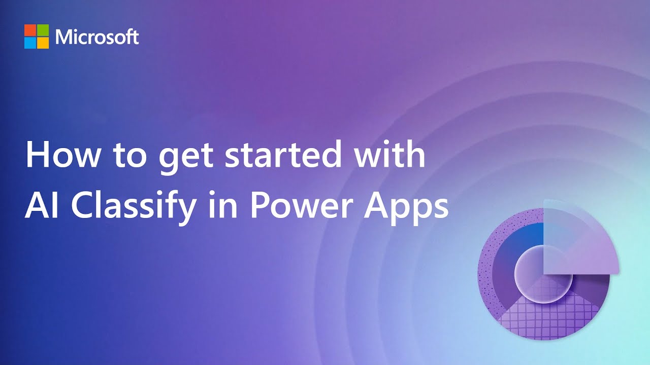 How to get started with AI Classify in Power Apps - YouTube
