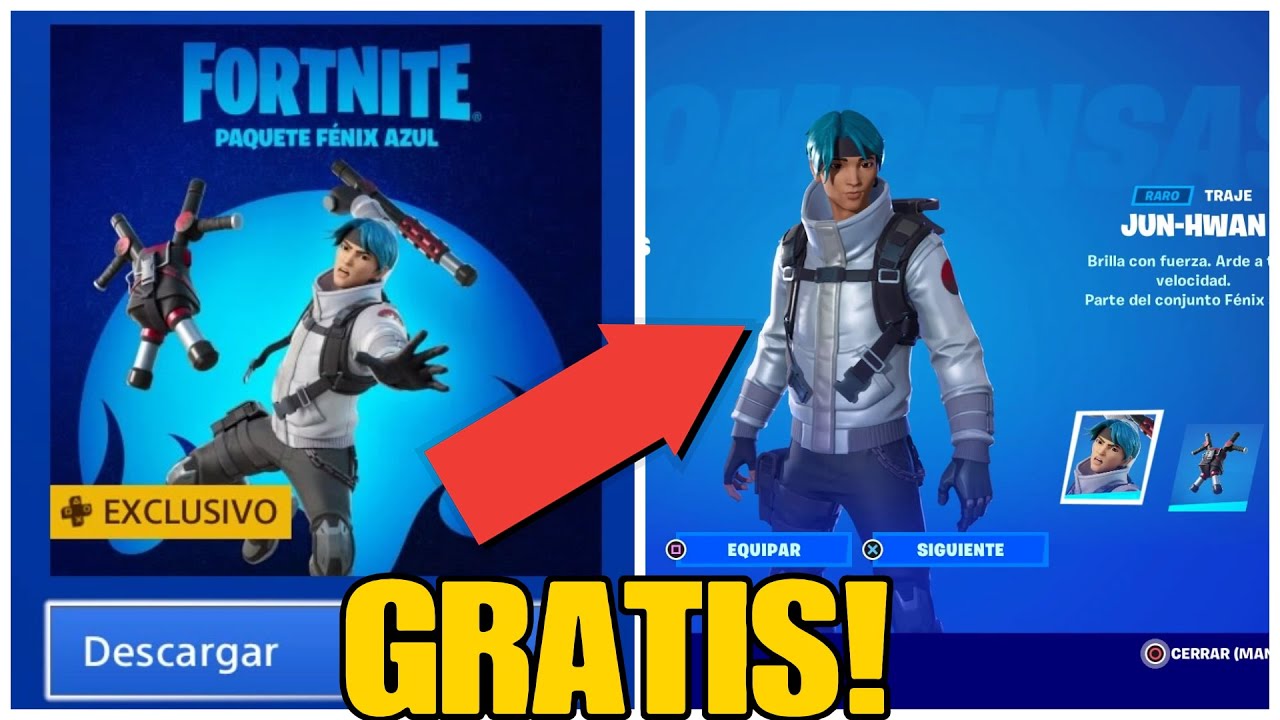 COMO CNSEGUIR SKIN GRATIS DEL NUEVO PAQUETE PS PLUS FÉNIX AZUL en ...